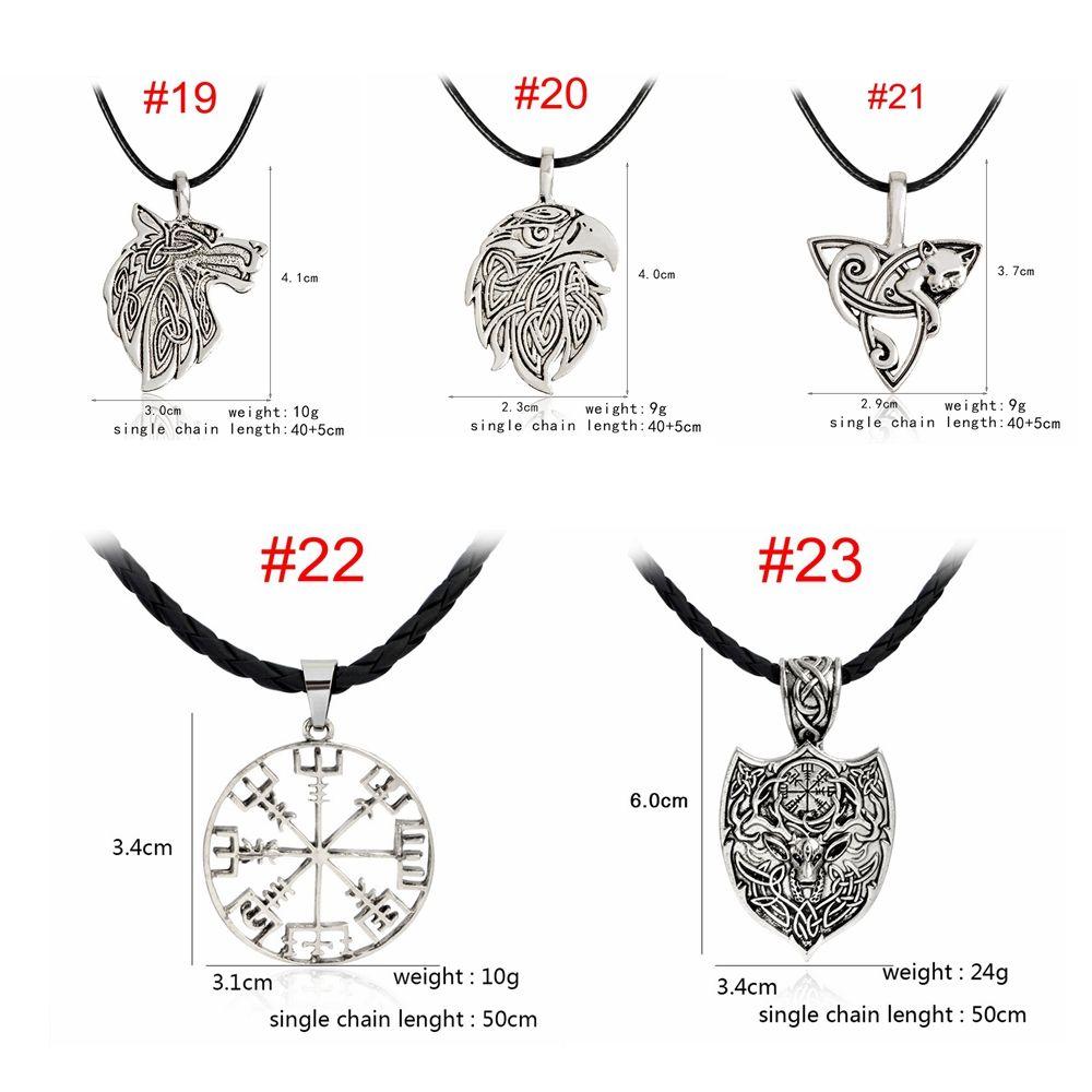 Buy Vintage Blessing Silver Alloy Norse Vikings Myth Wolf Rune Amulet ...