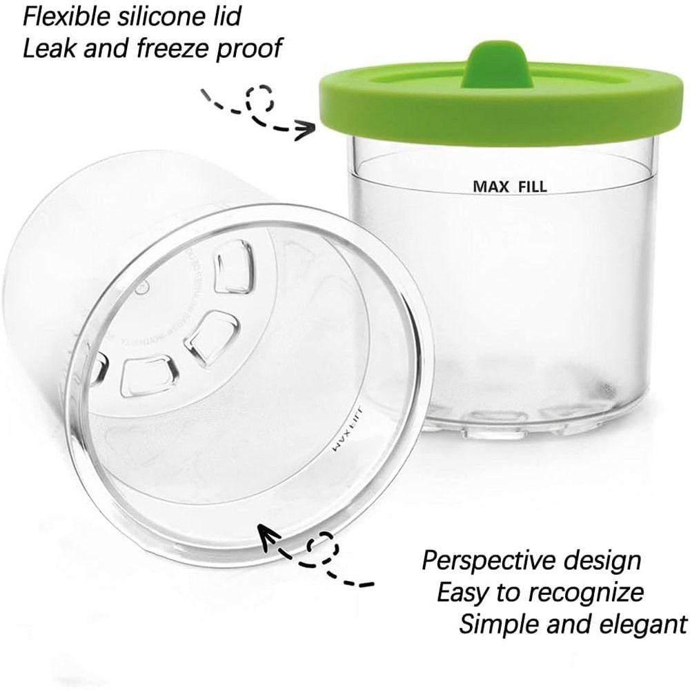Cheap with Lid Ice Cream Maker Cup BPA Free Ice Cream Storage Jar ...