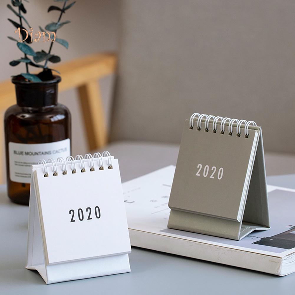 Buy Happy Holiday! Simple Mini New Year 2020 Desk Calendar Home Office ...