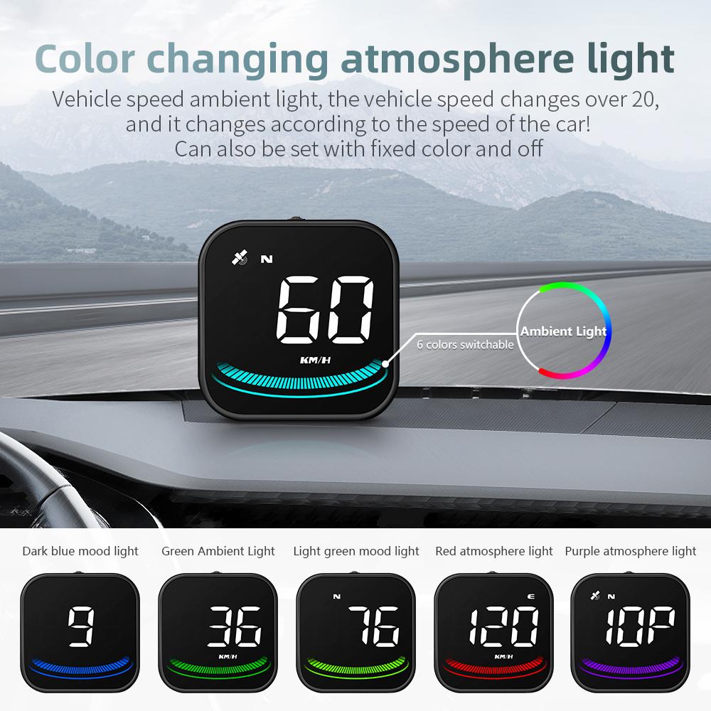 Buy Universal Car HUD Head Up Display Digital GPS Speedometer with ...
