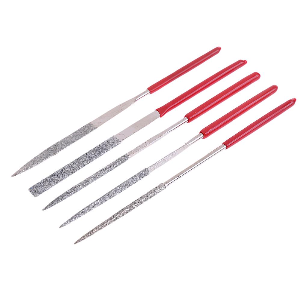 Buy 5 Pieces Woodworking Tools Mini Rasp Files Set DIY Model Kit at ...