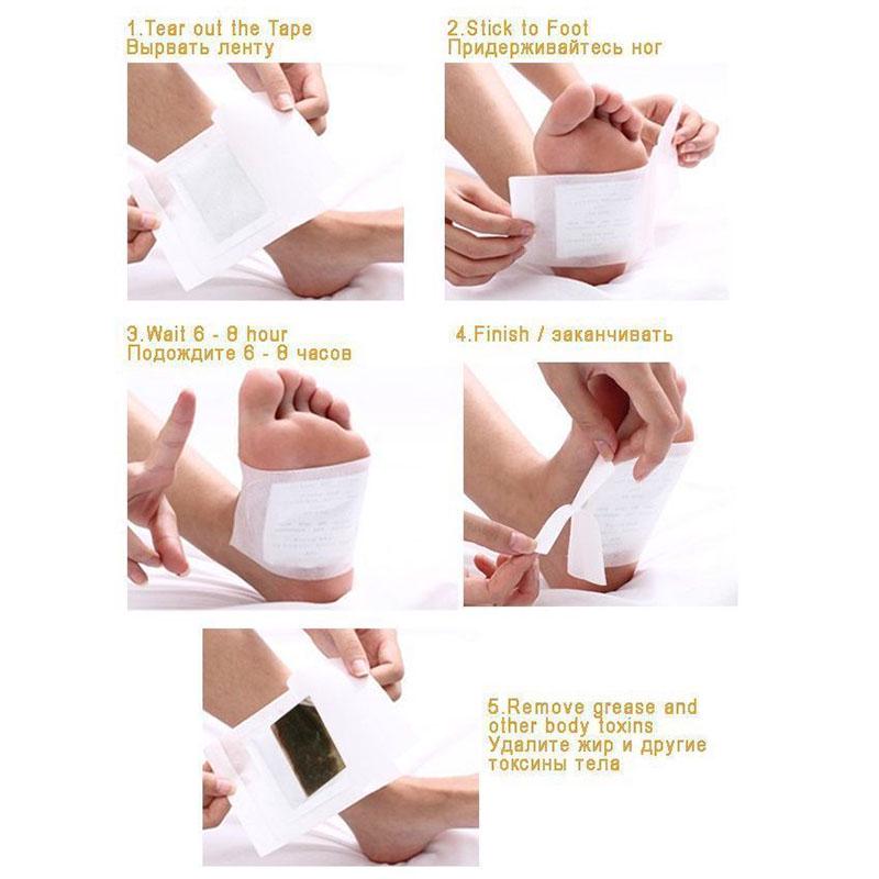 Buy Detox Kinoki Pads Herbal Foot Anti-Inflammation 50 Sweilling Ginger ...