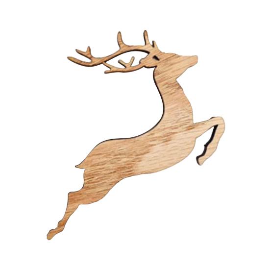 Cheap Reindeer Shape Glass Decoration Wooden DIY Name Reindeer Wine ...