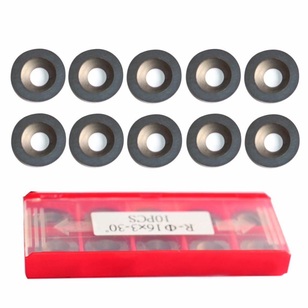 IDH 10pcs Round Carbide Inserts Cutter 5/8 Inch Diameter 16mm for Wood ...