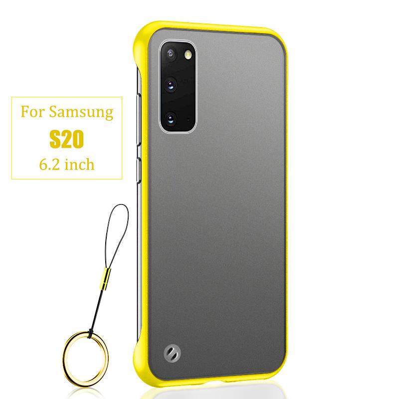Buy Ultra Thin Frameless Clear Hard Ring Case Cover For Samsung Galaxy S20 S20 Plus S20 Ultra ...