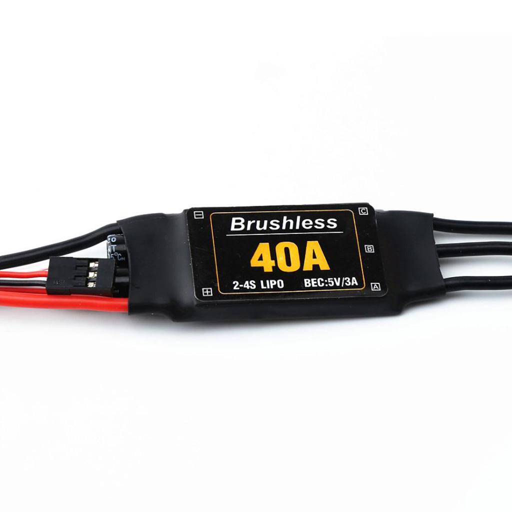 40A Speed Controller Brushless ESC With T Plug & 3.5mm Banana Connectors-buy at a low prices on ...