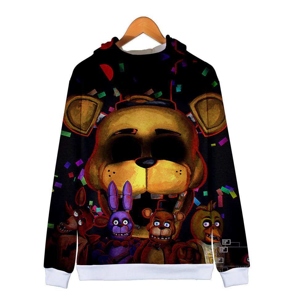 Buy FNAF Five Nights At Freddy's Zipper Jacket Hoodie Sweatshirt Adults ...