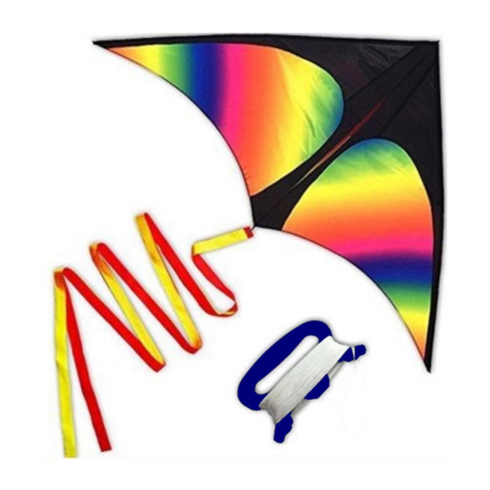 Cheap 2x3m Tail Big Triangle Kite Easy To Fly Fly Wind Kite with Wire ...