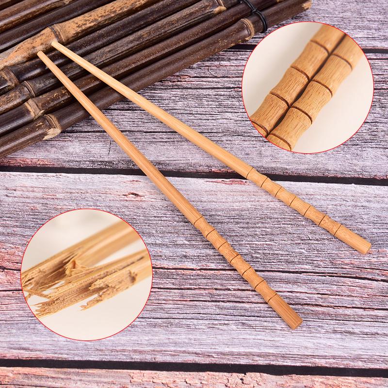 Buy Natural Bamboo Woods Chopsticks Carbonizations Chopsticks Reusable ...