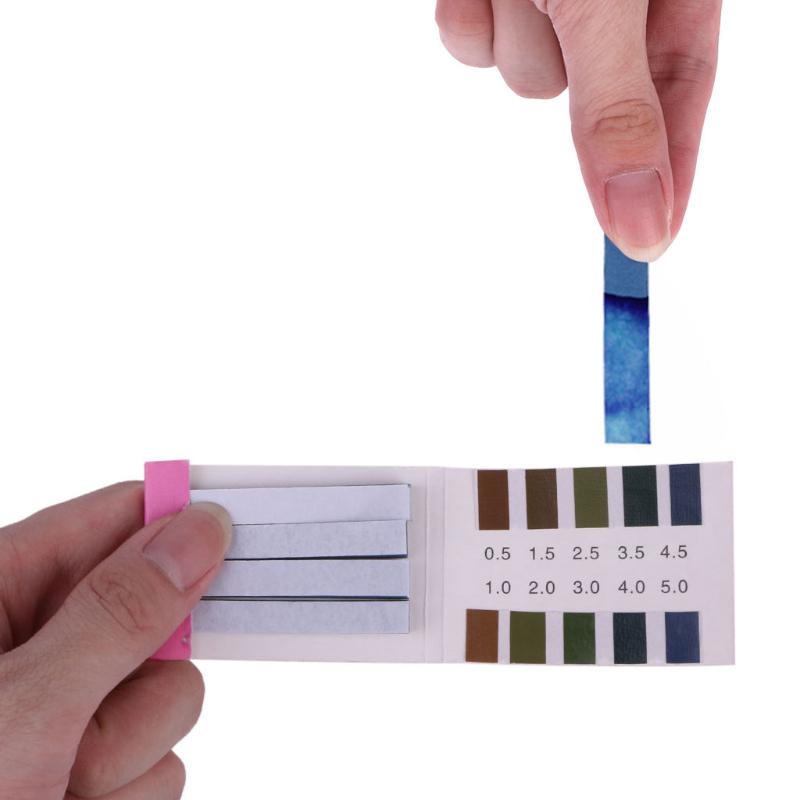 Buy 80 Strips pH Alkaline Short-range 0.5-5.0 Indicator Litmus Paper pH ...