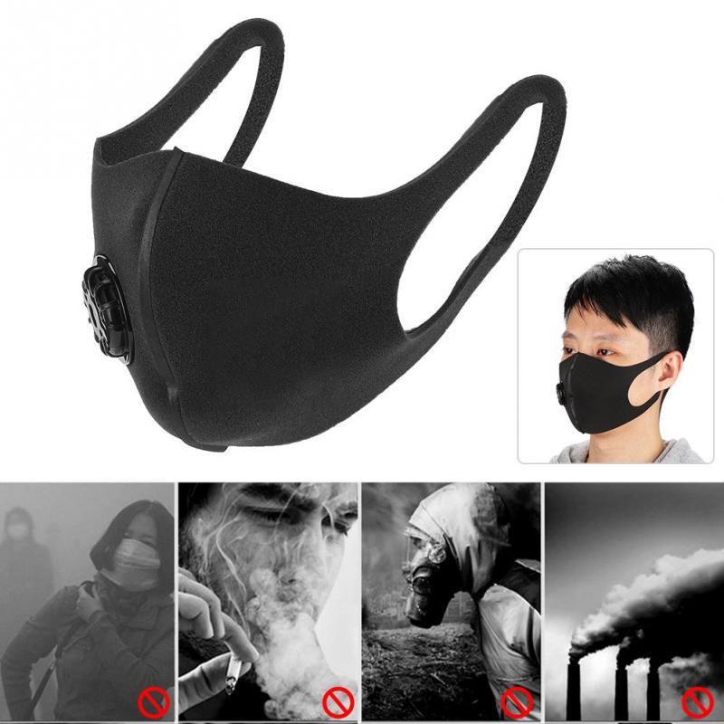 Buy Anti-fog 3D Sponge Mouth Muffle with Breath Value Dustproof Mouth ...