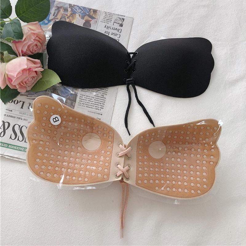 Kjøp Invisible Bra Strapless Silicone Push-Up Backless Self-Adhesive ...