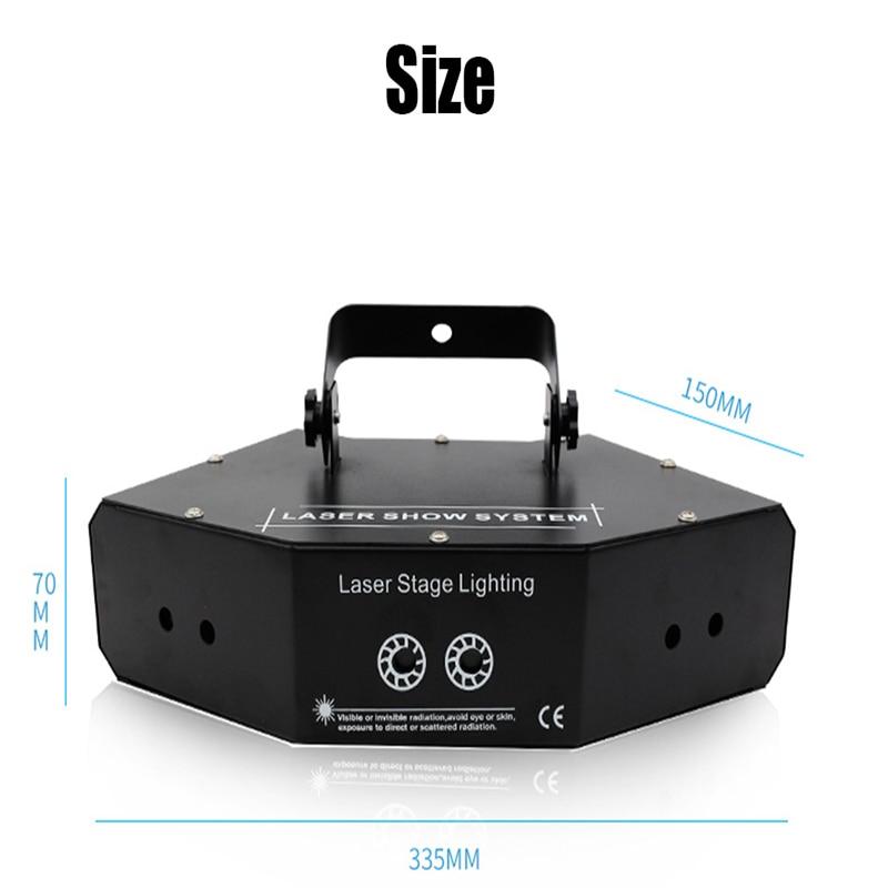 Buy 6 Eyes Dj RGB Laser Pattern Line Beam Scanner Mini Disco Lazer ...