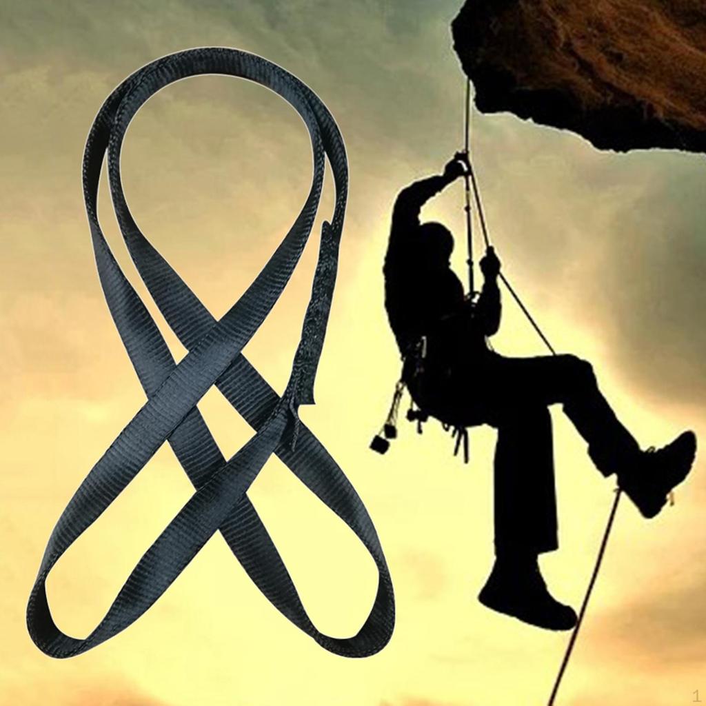 Cheap 18mm Climbing Sling Runner for Downhill Hammock Rock 60cm Black ...