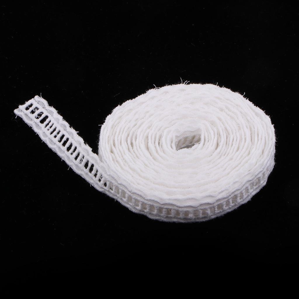 Buy 5yds Pleated Edge Band Stretchy Cotton Ruffle Trims Sewing Craft ...