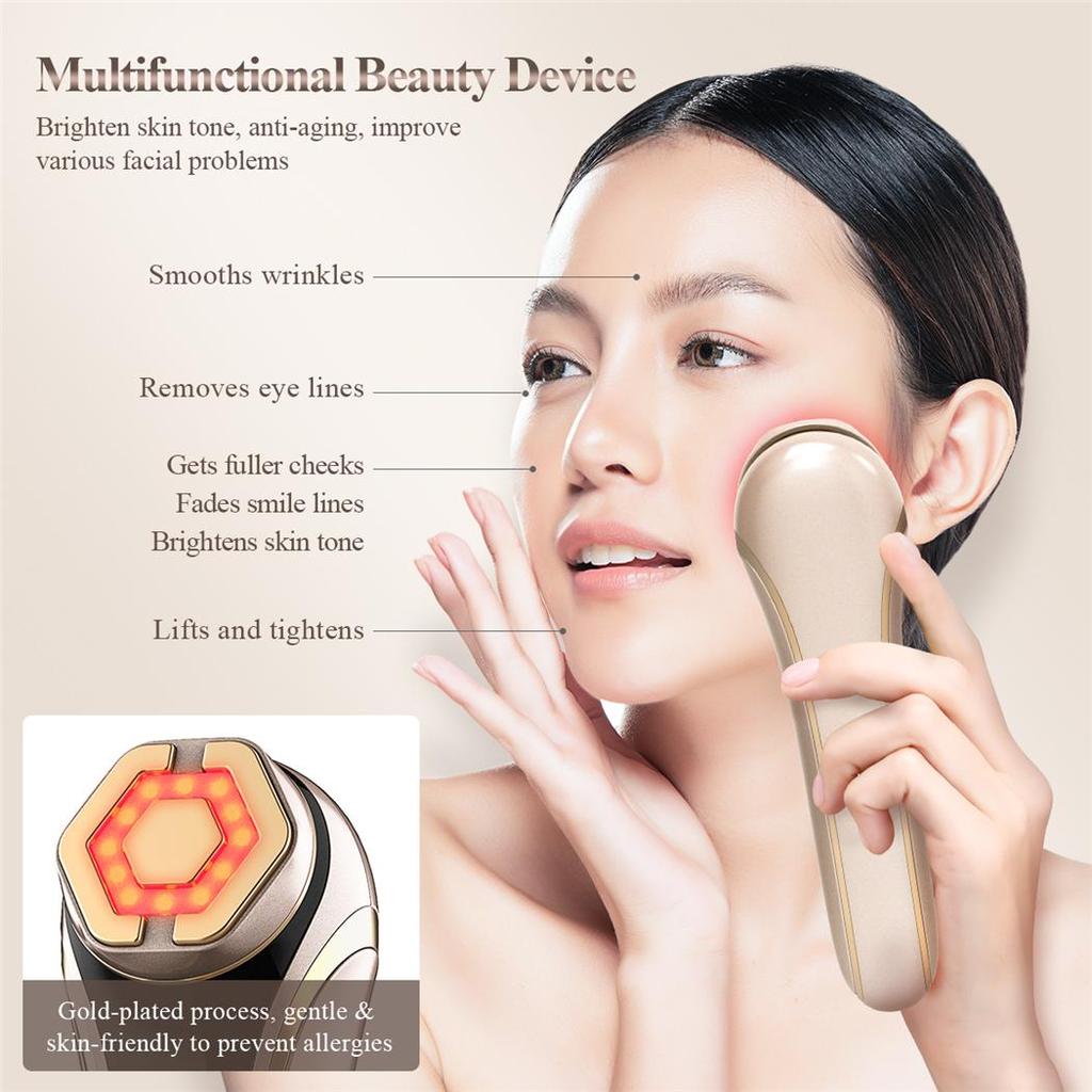 Cheap CkeyiN EMS Microcurrent Face Skin Care Device LED Light Therapy ...