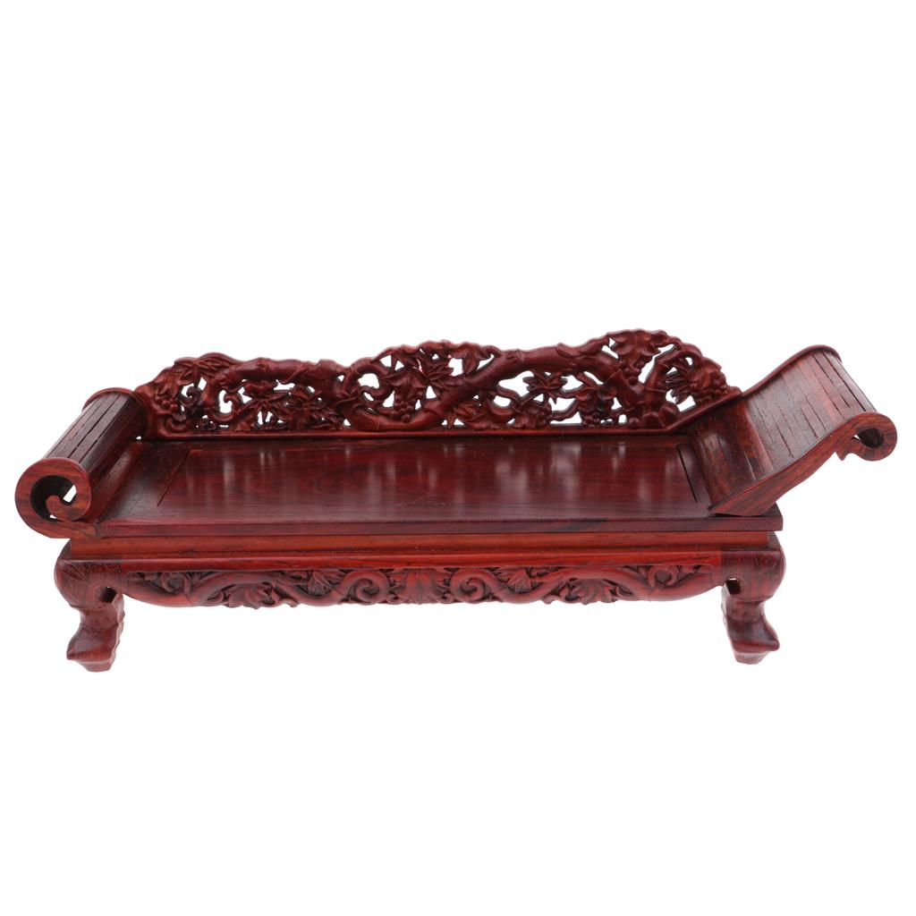 Buy 1/6 Dollhouse Miniature Furniture Wooden Imperial Concubine Bed ...