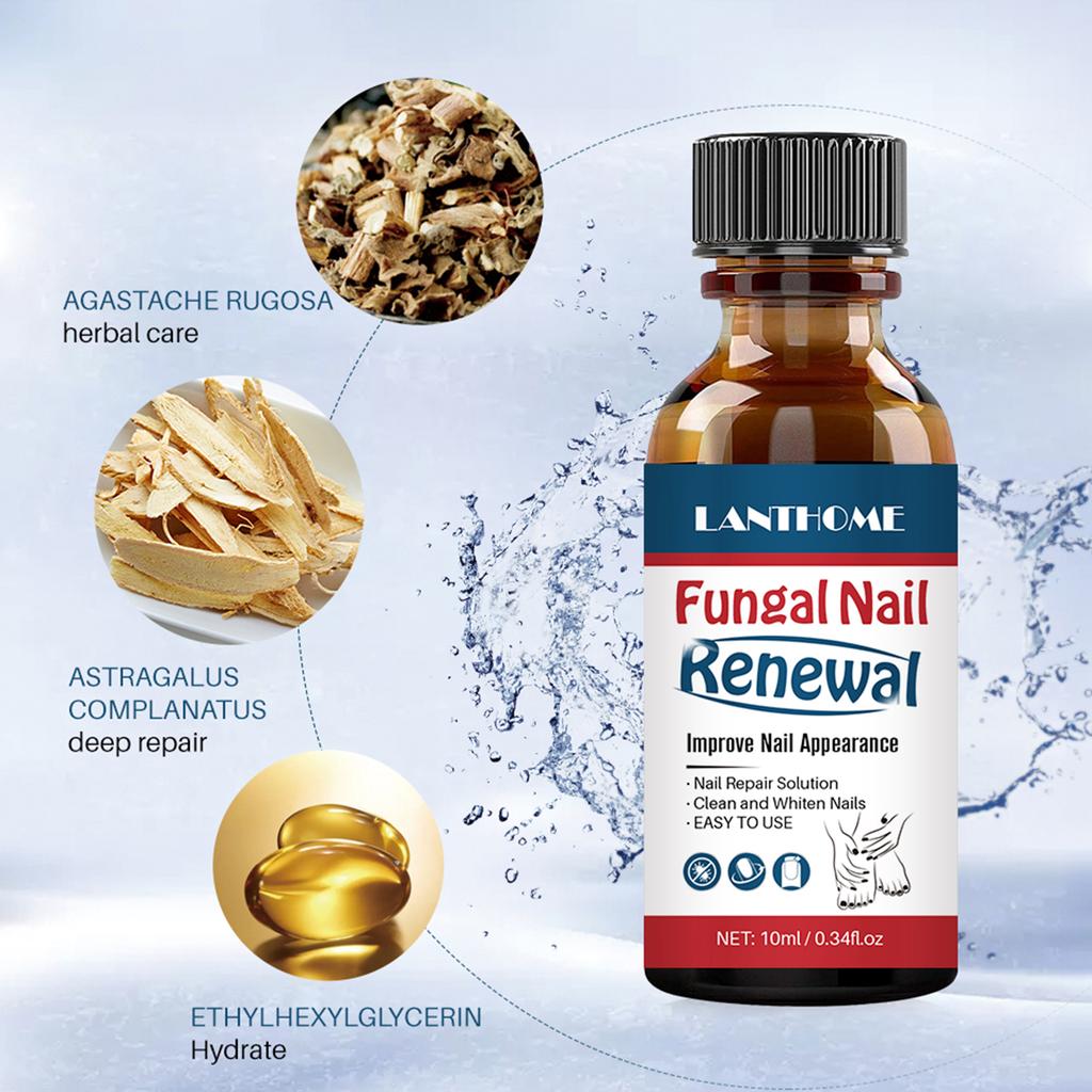 Buy LANTHOME 10ml Fangal Nail Renewal Enhanced Nail Repair Solution ...