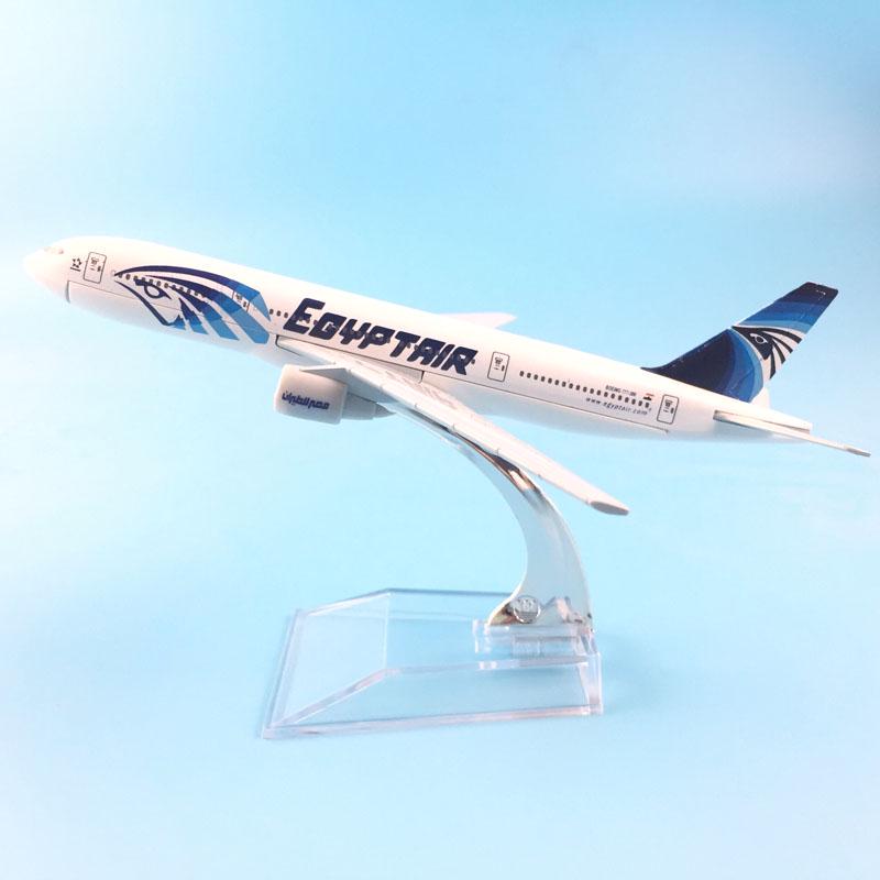 Egypt Air 777 Metal 16cm Alloy Model Plane 1:400 Aircraft Model Toy ...