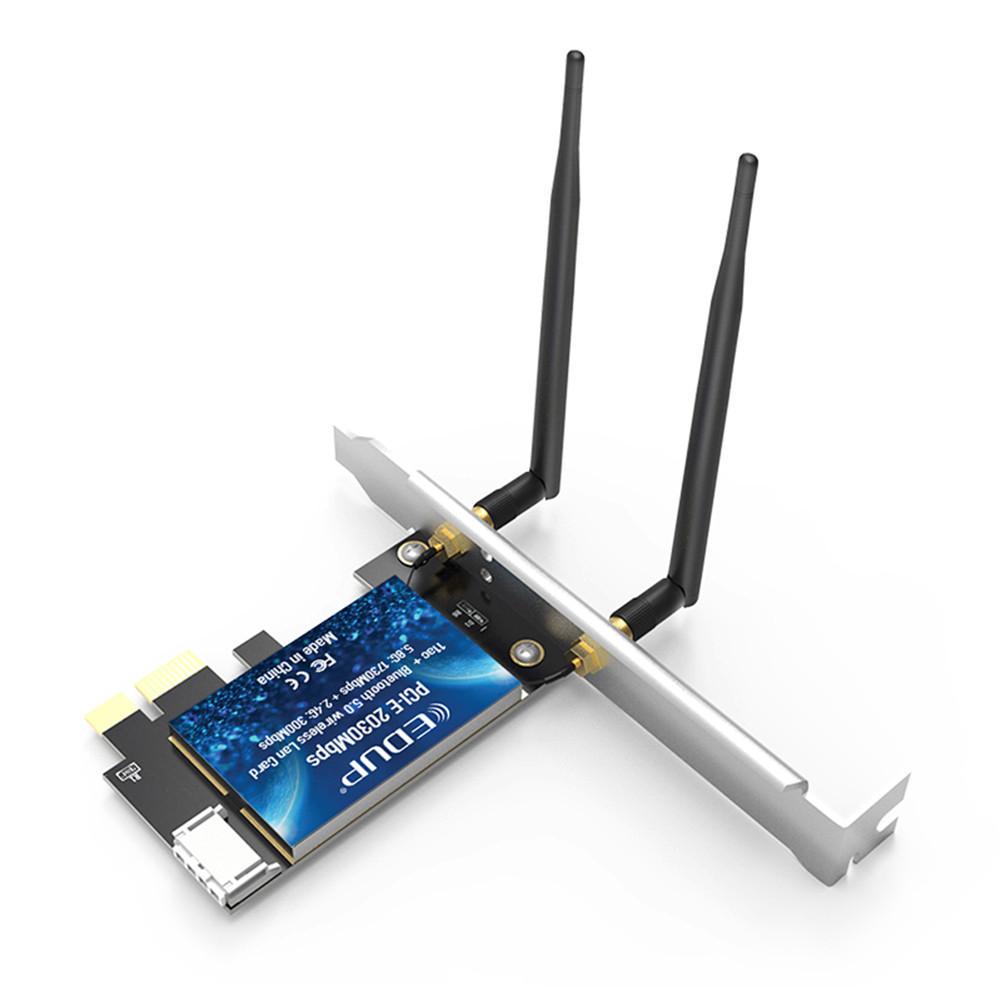 Buy 2.4Ghz 5Ghz Wireless Network Card Integrated Bluetooth 5.0 PCI-E ...