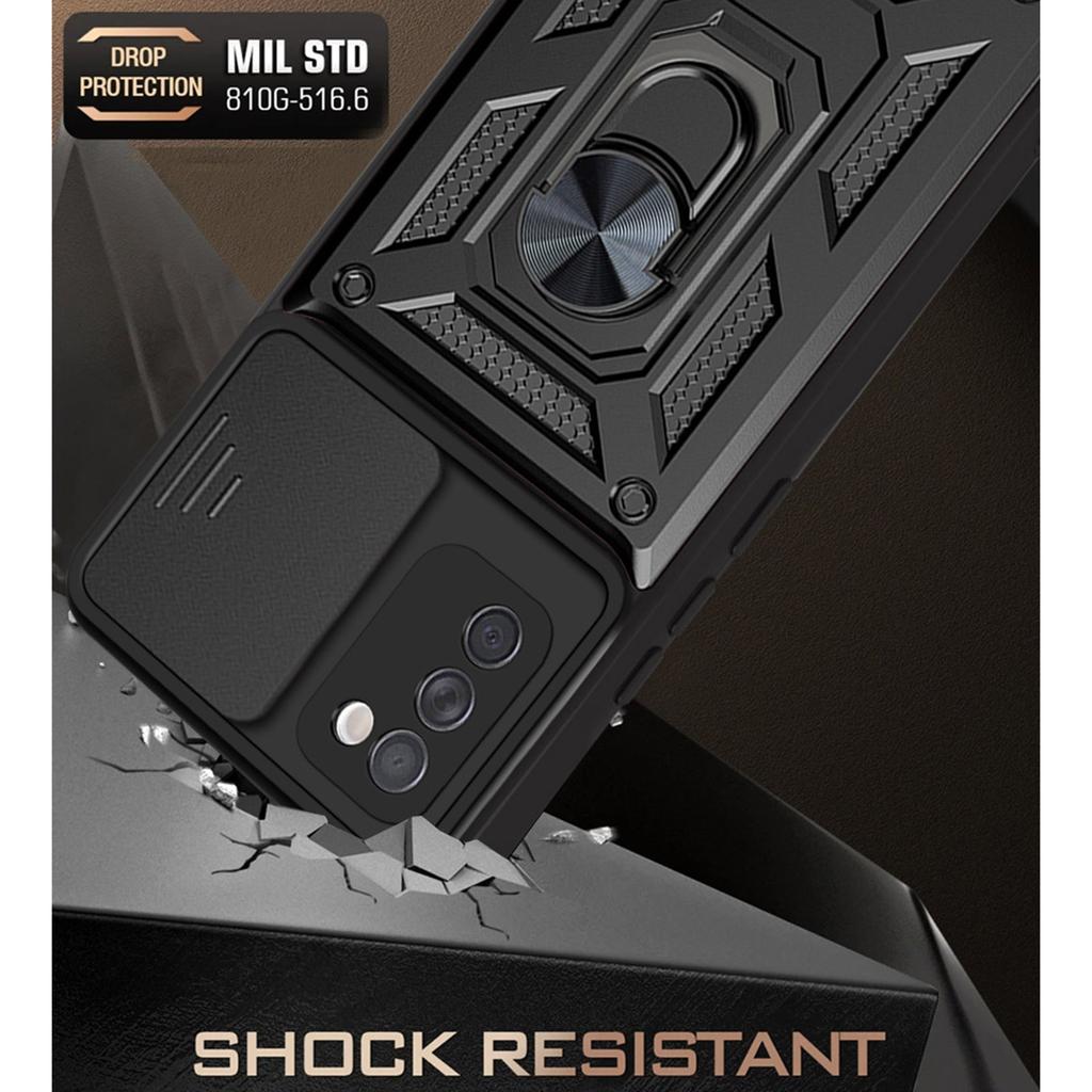 💰Kjøp For Samsung Galaxy A02s Sliding Camera Cover Design TPU+PC ...