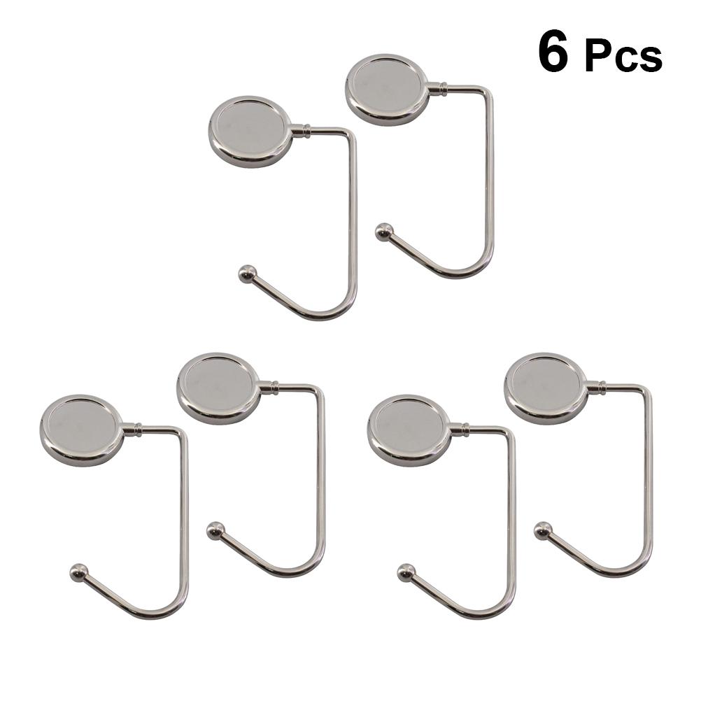 6pcs Women Handbag Hanger Purse Hook Handbag Rack Holder Bag Table Hook ...