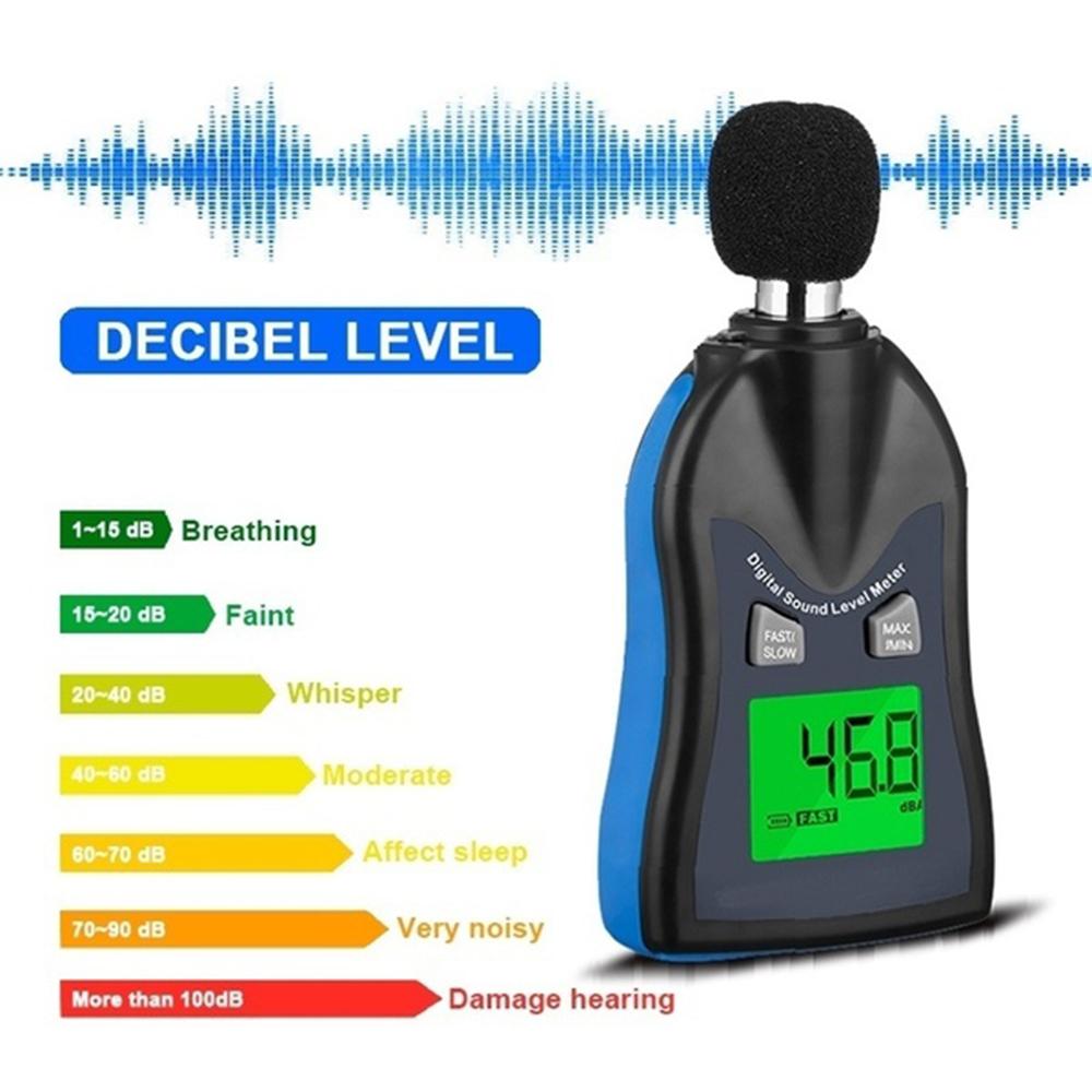 Buy HP-882C Digital Sound Level Meter 30-130dB Noise Level Meter Noise ...