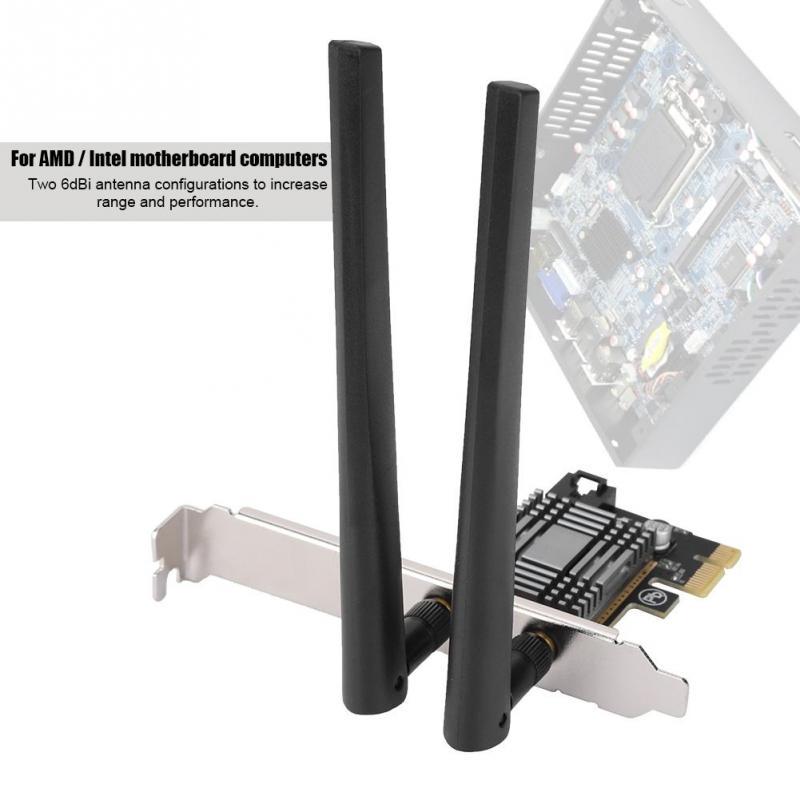 Atheros AR5B225 için 150Mbps PCI-E Masaüstü PC kablosuz ağ kartı ...