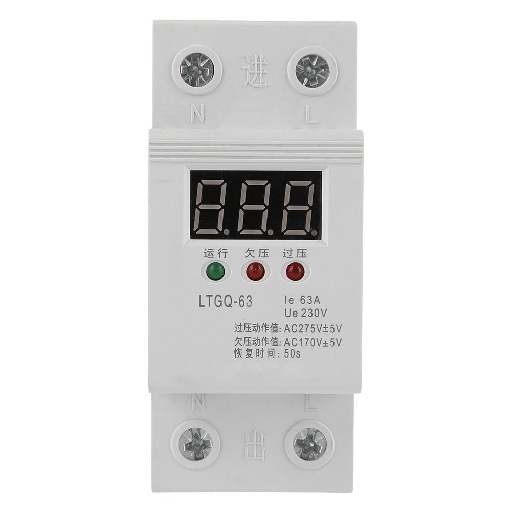 Buy 230V AC Digital Automatic Reconnect Undervoltage Monitor Protector ...