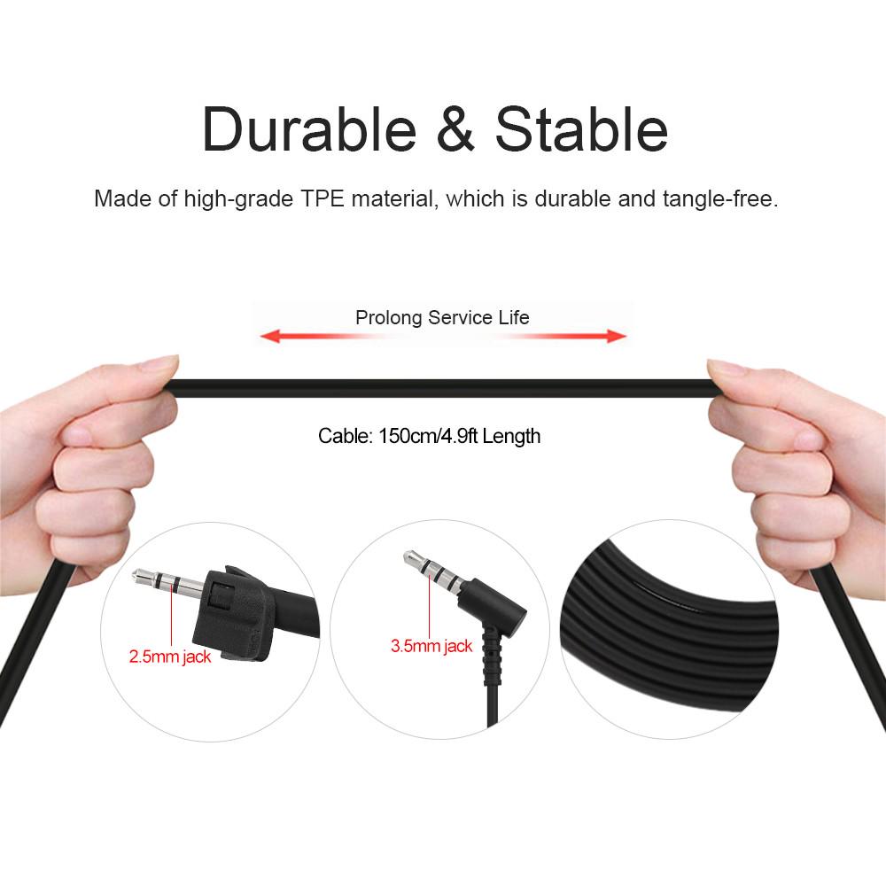 Buy 35mm to 25mm Audio Cable for BOSE AE2 with Mic Volume Control ...