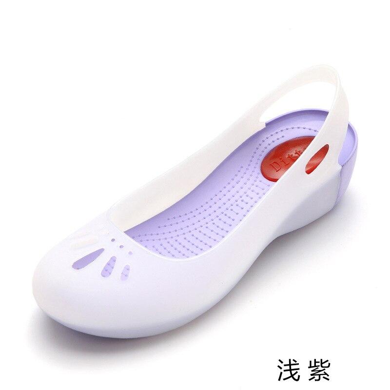 Buy 2020 Summer Women's Jelly Clogs Shoes Sandals Candy Color Wedges ...