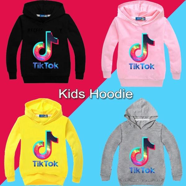 Buy Fashion Kids Clothes Tik Tok Printed Hoodies Children Long Sleeve ...