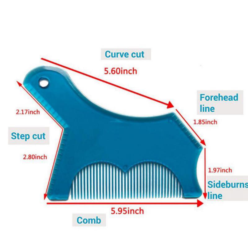Buy Plastic Beard Styling Template Combs Beard Shaper Stencil Beard ...
