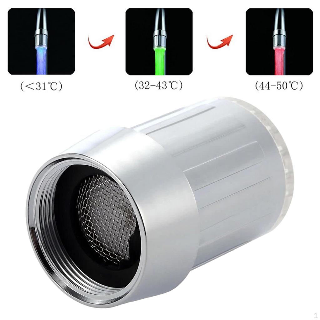 Cheap LED 3 Colors Changing Temperature Sensor Light Glow Water Faucet ...