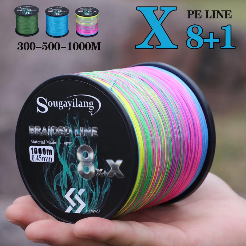 Sougayilang 500mPE Braided Wire Fishing Line 9 Strands 0.14mm-0.45mm ...