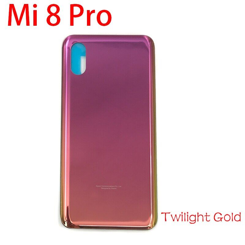 Back Glass Rear Cover For Xiaomi Mi 8 Pro 8Pro Back Battery Cover Door ...