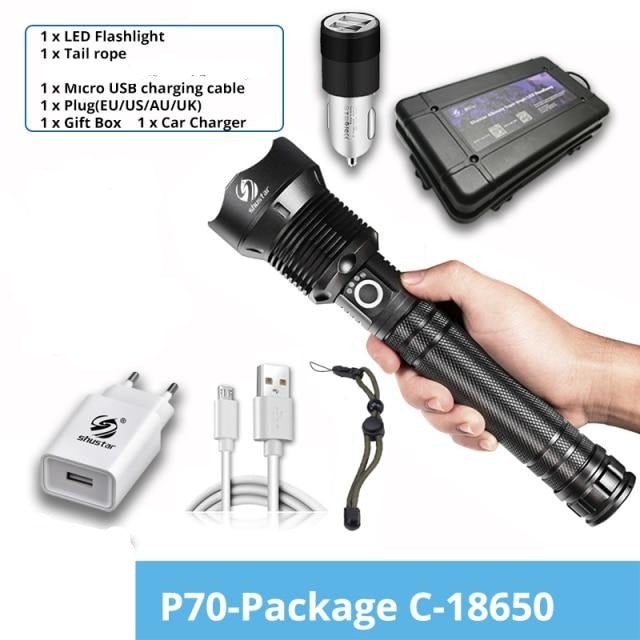 Buy Rechargeable LED Flashlights Waterproof Hnadheld Super Bright High ...