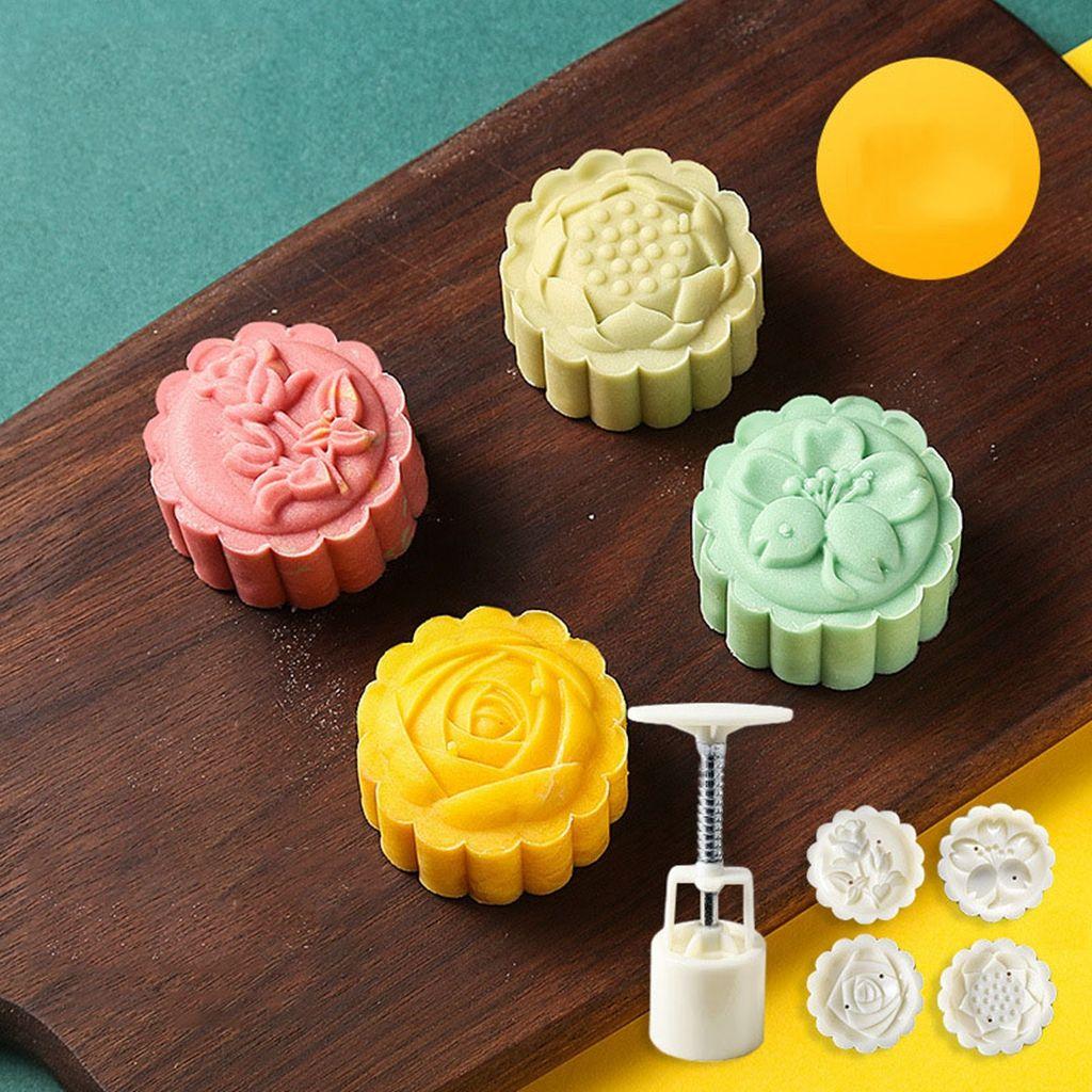 Buy Kitchen Supplies Moon Cake Stamp Pastry Baking Tool Cookie Press ...