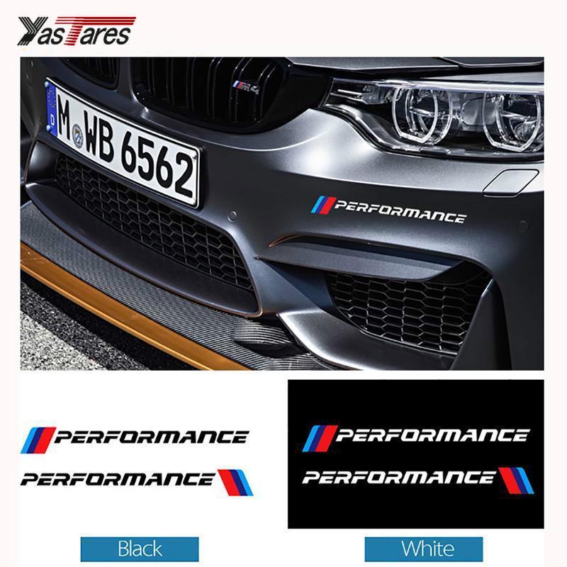 Buy 1Pcs Fashion Car Front Sticker Front Bumper P-erformance Sticker ...