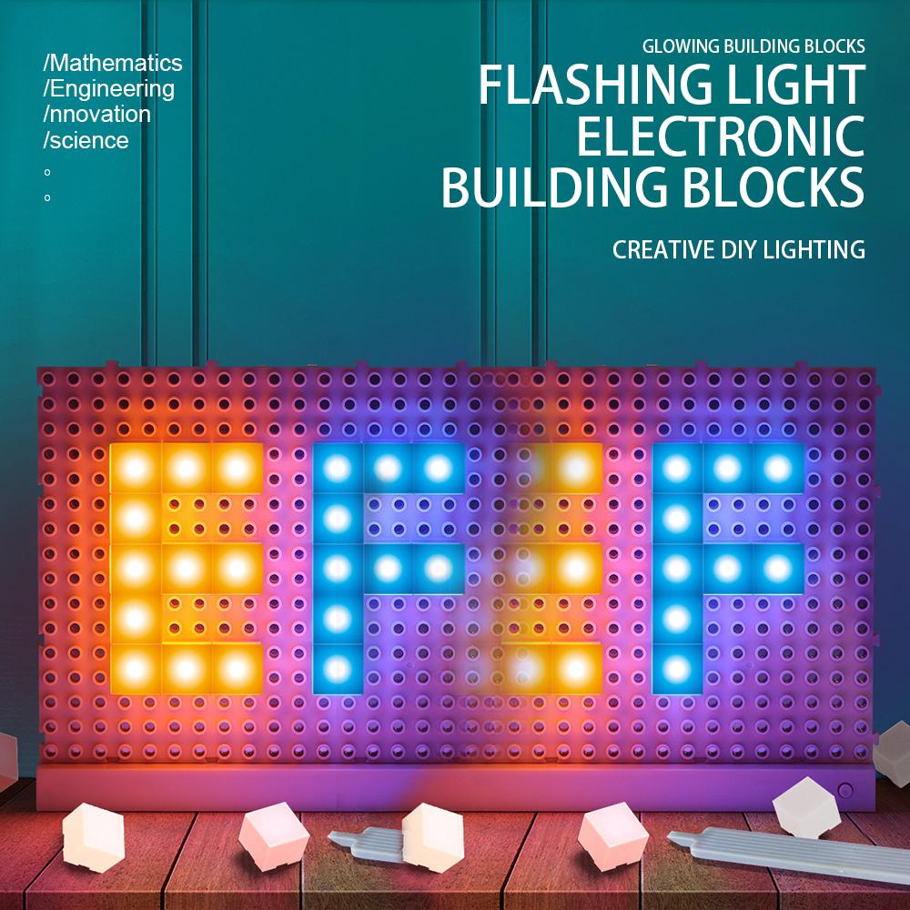 Buy Light Up Building Blocks for Kids DIY Creative Illuminating ...