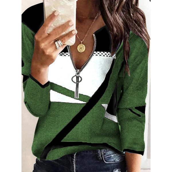 New Women's Fashion Autumn and Winter Clothes Deep V-Neck Long Sleeve ...