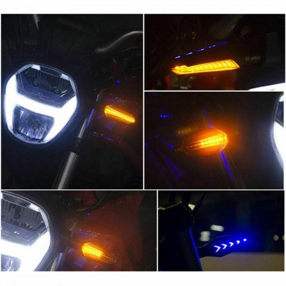 Buy 2pcs LED Motorbike Direction Lights Flowing Motorcycle Turn Signal ...