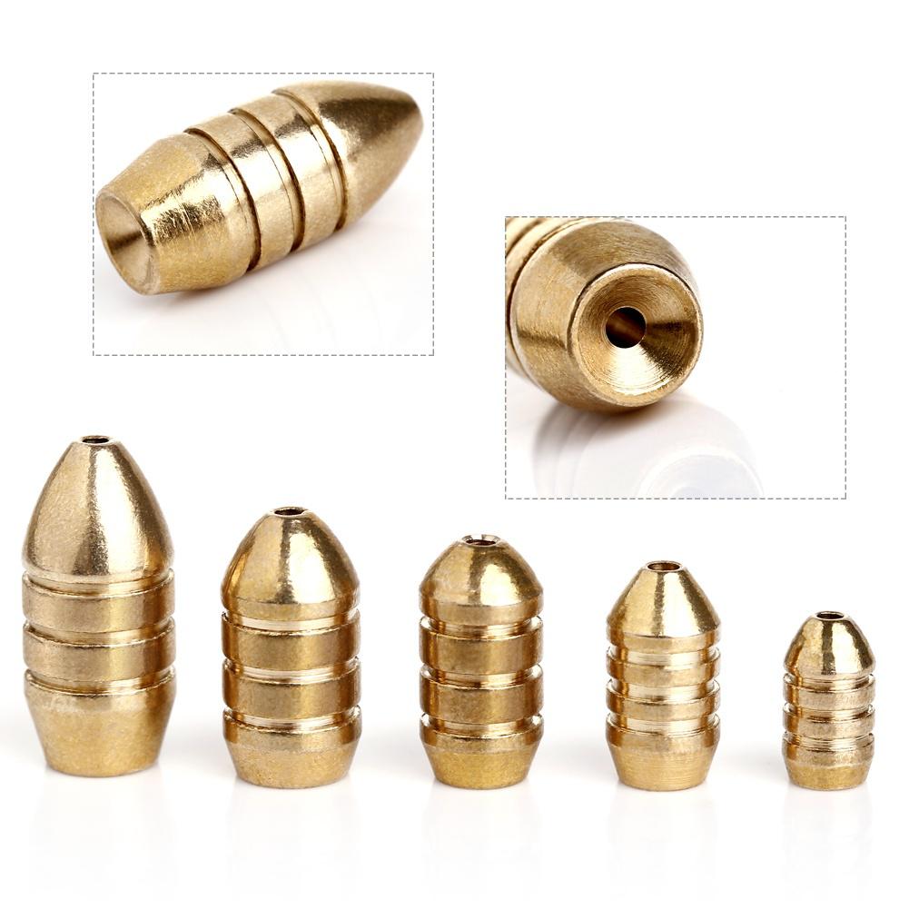 Buy 39Pcs Fishing Lead Sinker Bullet Swivel Connector Plummet Weights ...