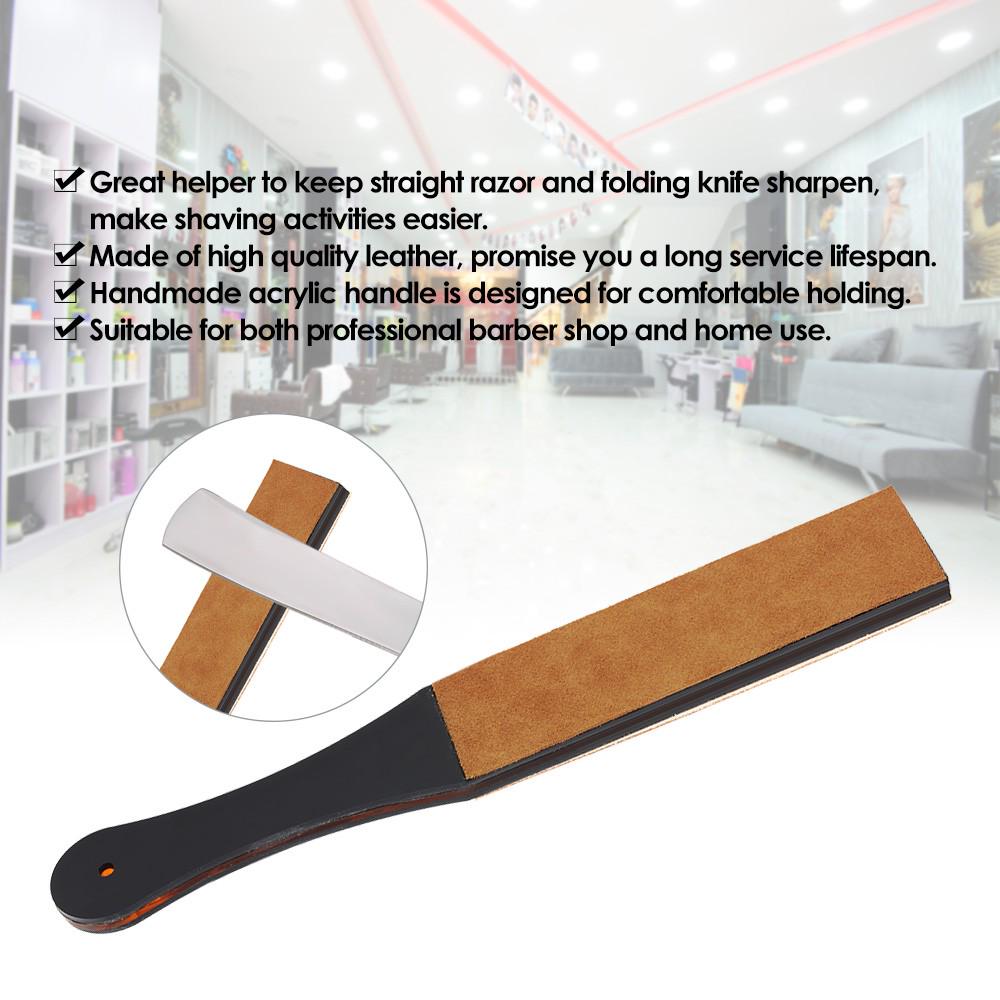 Buy Men's Leather Sharpening Strop Shaving Strap For Barber Straight ...