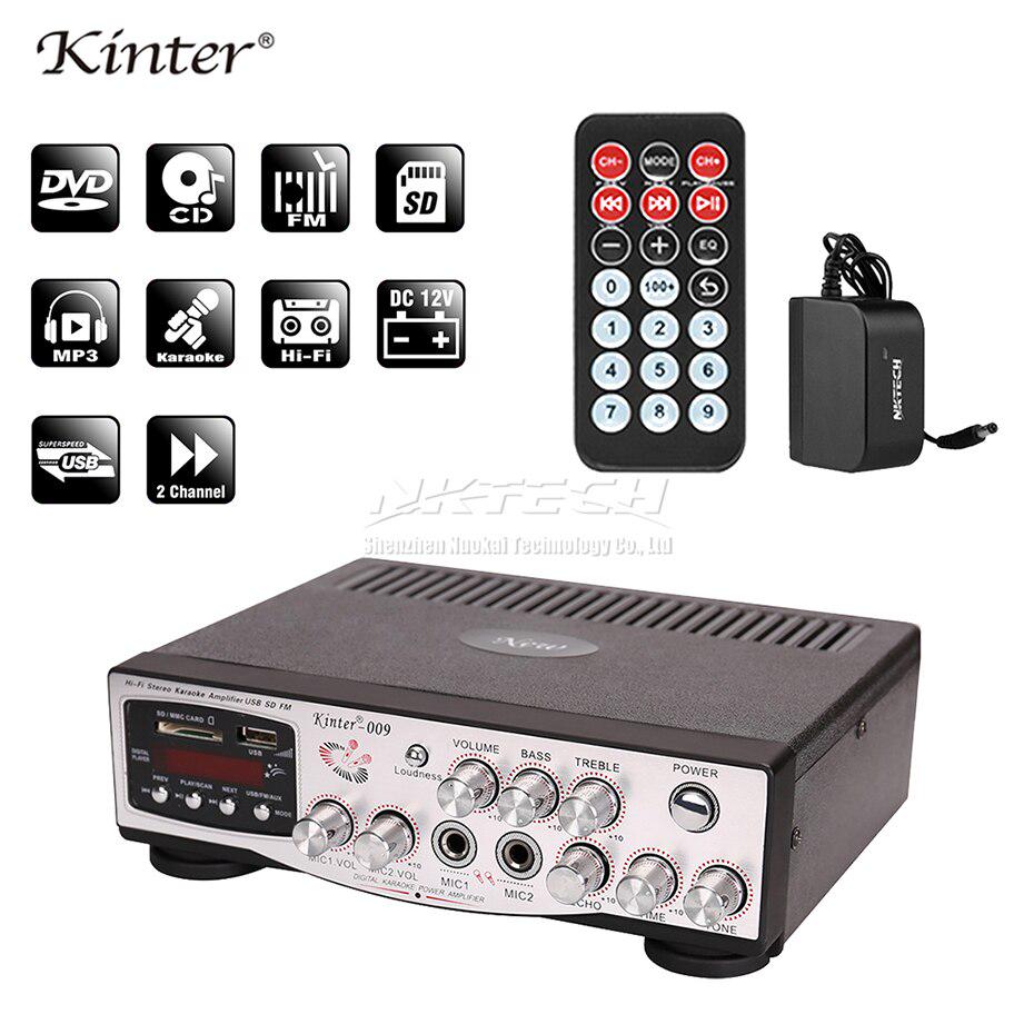 Car Power Amplifier Kinter-009 Digital Audio Player 2x30W RMS HiFi ...