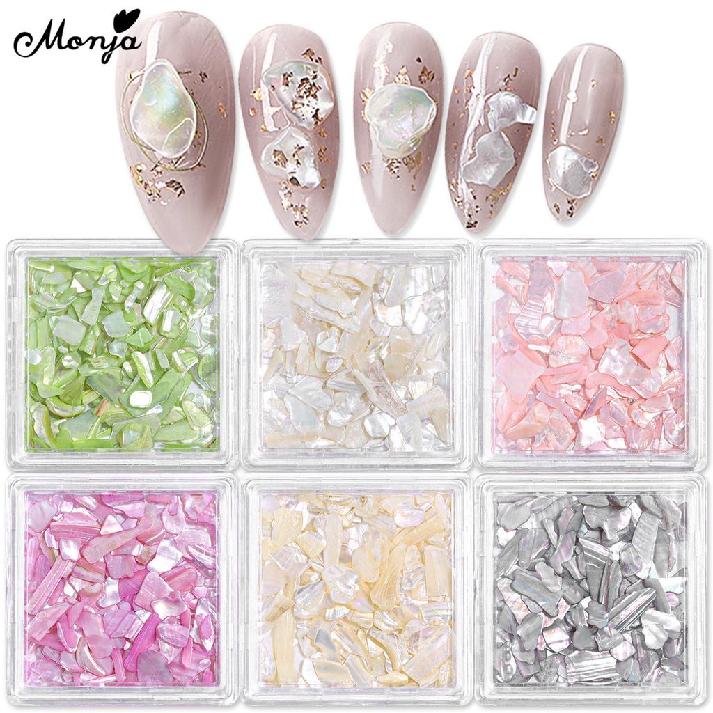 💰Köp billigt online Monja Nail Art Decorations Glitter Seashell Slices ...