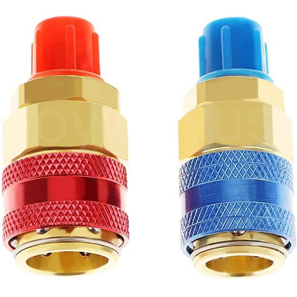 Buy 1 Pair Freon R134A H/L Auto Car Quick Coupler Connector Brass ...