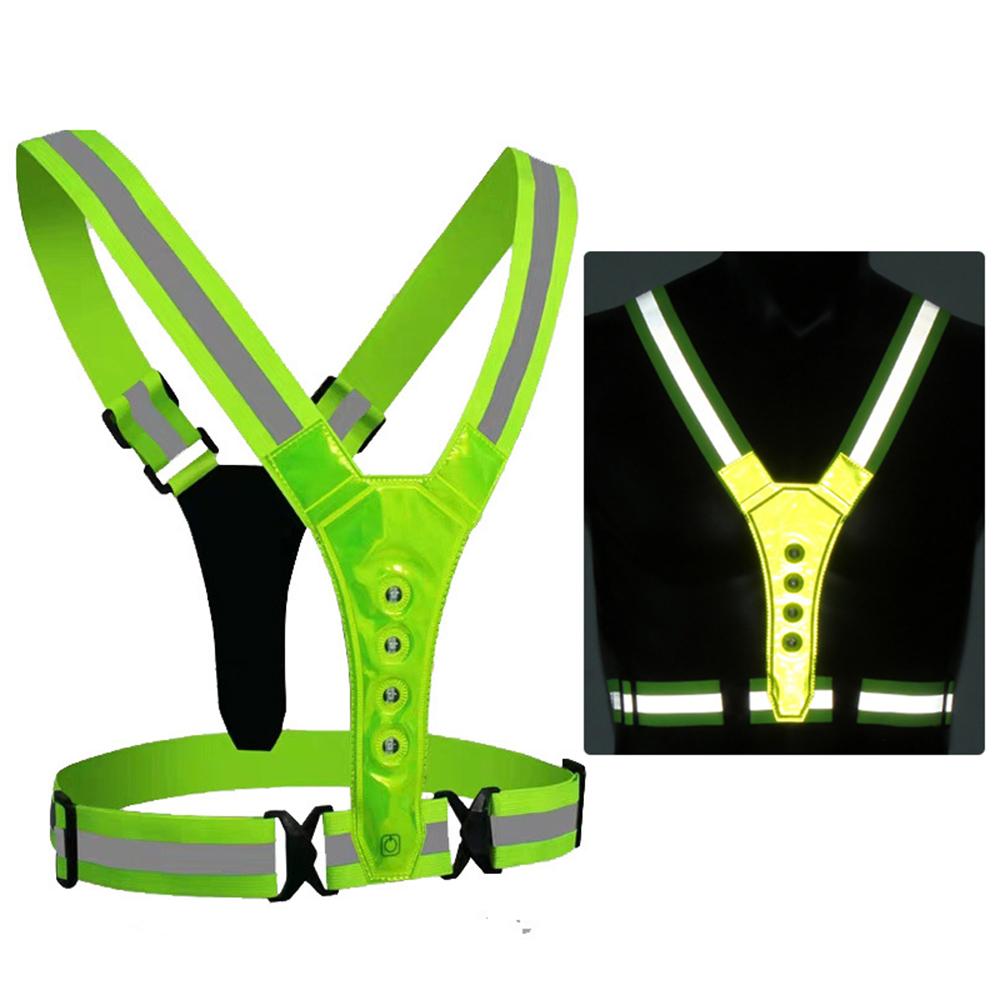 Buy High Visibility Vest Reflective LED Vests For Running Cycling ...