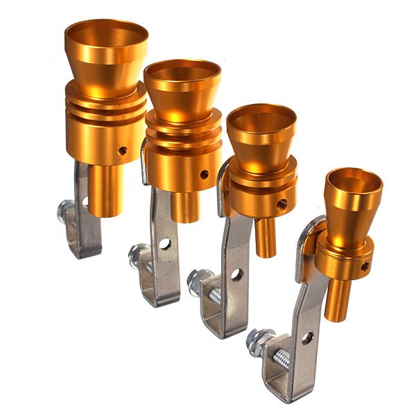 Buy S M L XL Gold Exhaust Fake Turbo Whistle Pipe Sound Muffler Blow ...