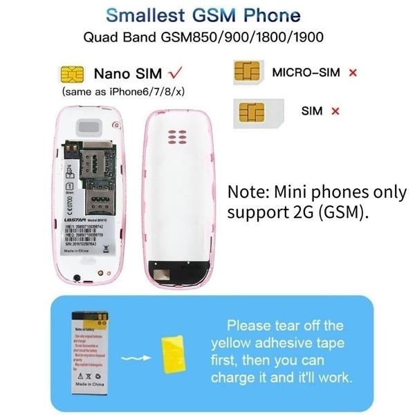 Buy 2022 Mini Mobile Cell Phone BM10 Pocket Tiny Dual SIM Cool ...